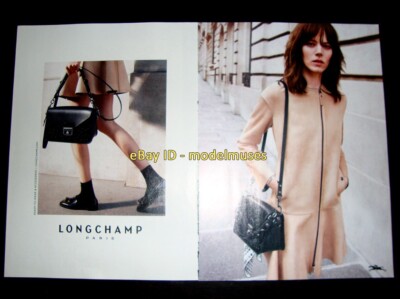 LONGCHAMP 2-Page Magazine PRINT AD Fall 2017 FREJA BEHA ERICHSEN | eBay