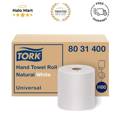 Green Certified Hand Towels - 6 Rolls, 100% Recycled - Ideal for High ...