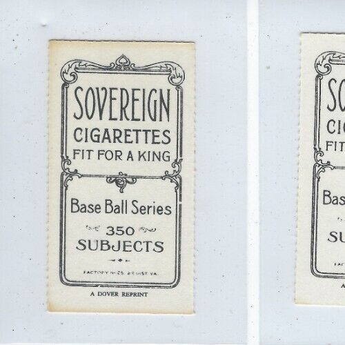 1977 Dover Classic BB Reprints (T-206 Sovereign) - Nap Rucker ...