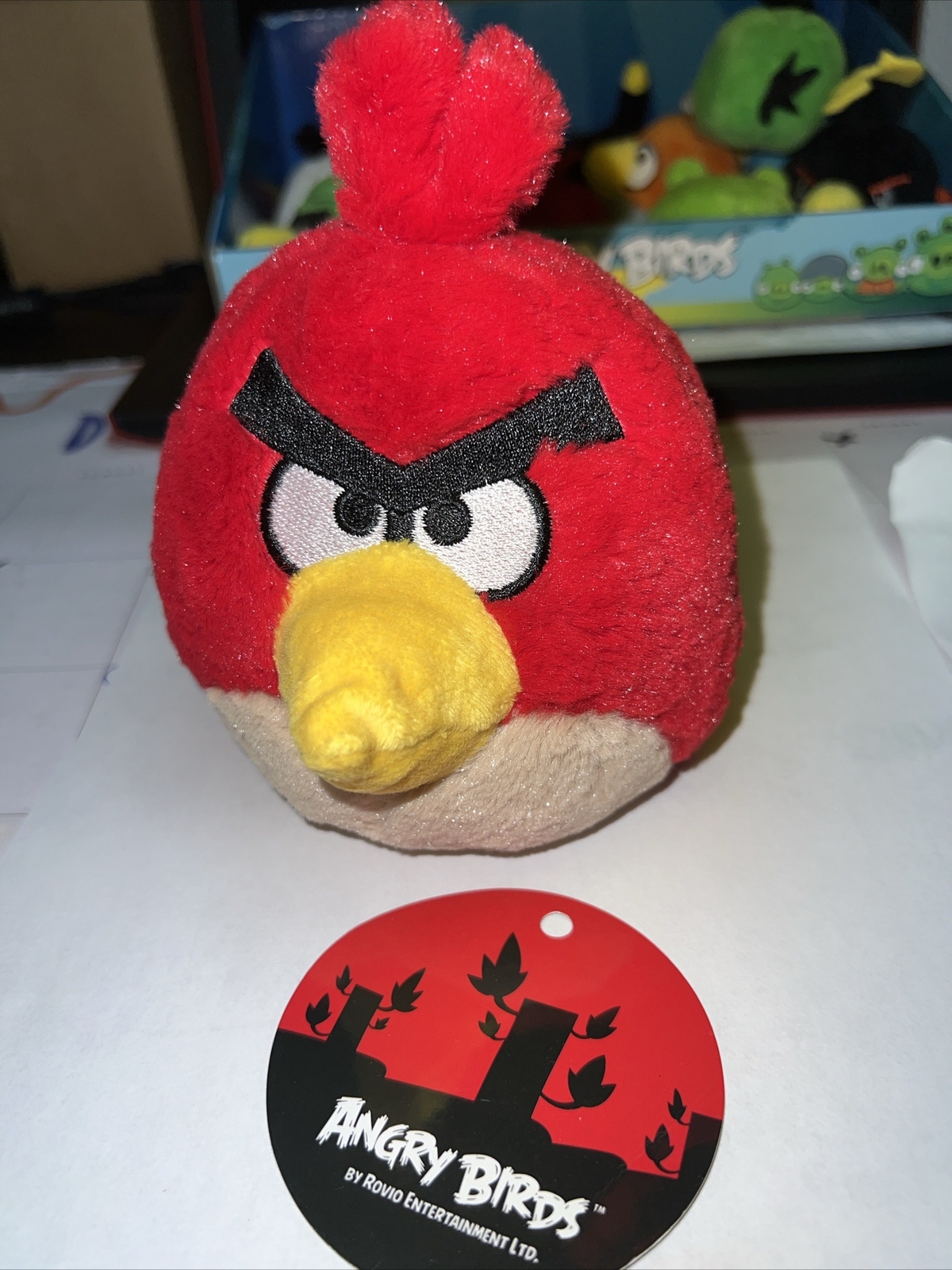 Angry Birds Plush Red Bird Toy Stuffed Animal 5" round | eBay