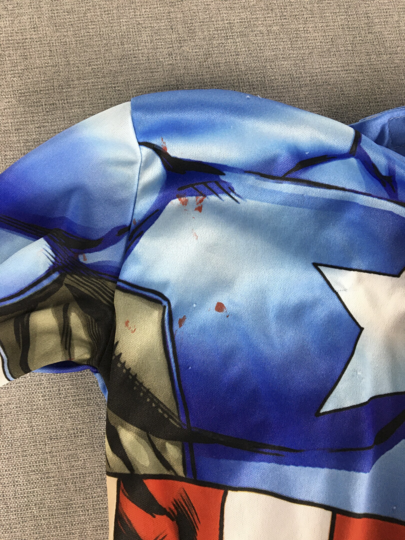 Captain American Kids Boys Jumpsuit Costume Size 3 - 5 Years Marvel ...