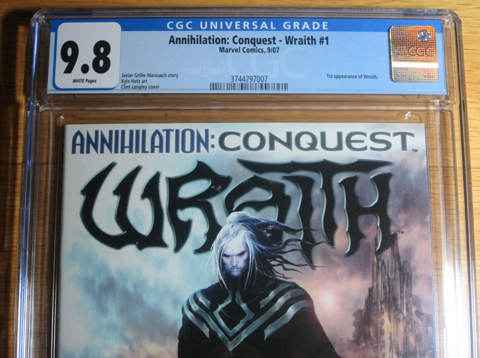 Annihilation ConQuest WRAITH 1 MARVEL 2007 CGC 9.8 Comic First 1st FULL ...