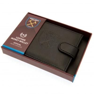 West Ham United F.C. RFID Anti Fraud Wallet ( Real Leather ) Debossed ...