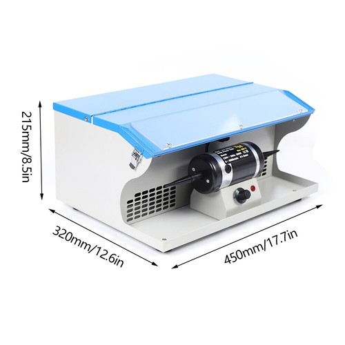 Bench double-head Buffing Machine 200W Table Top Dust Collector Jewelry ...