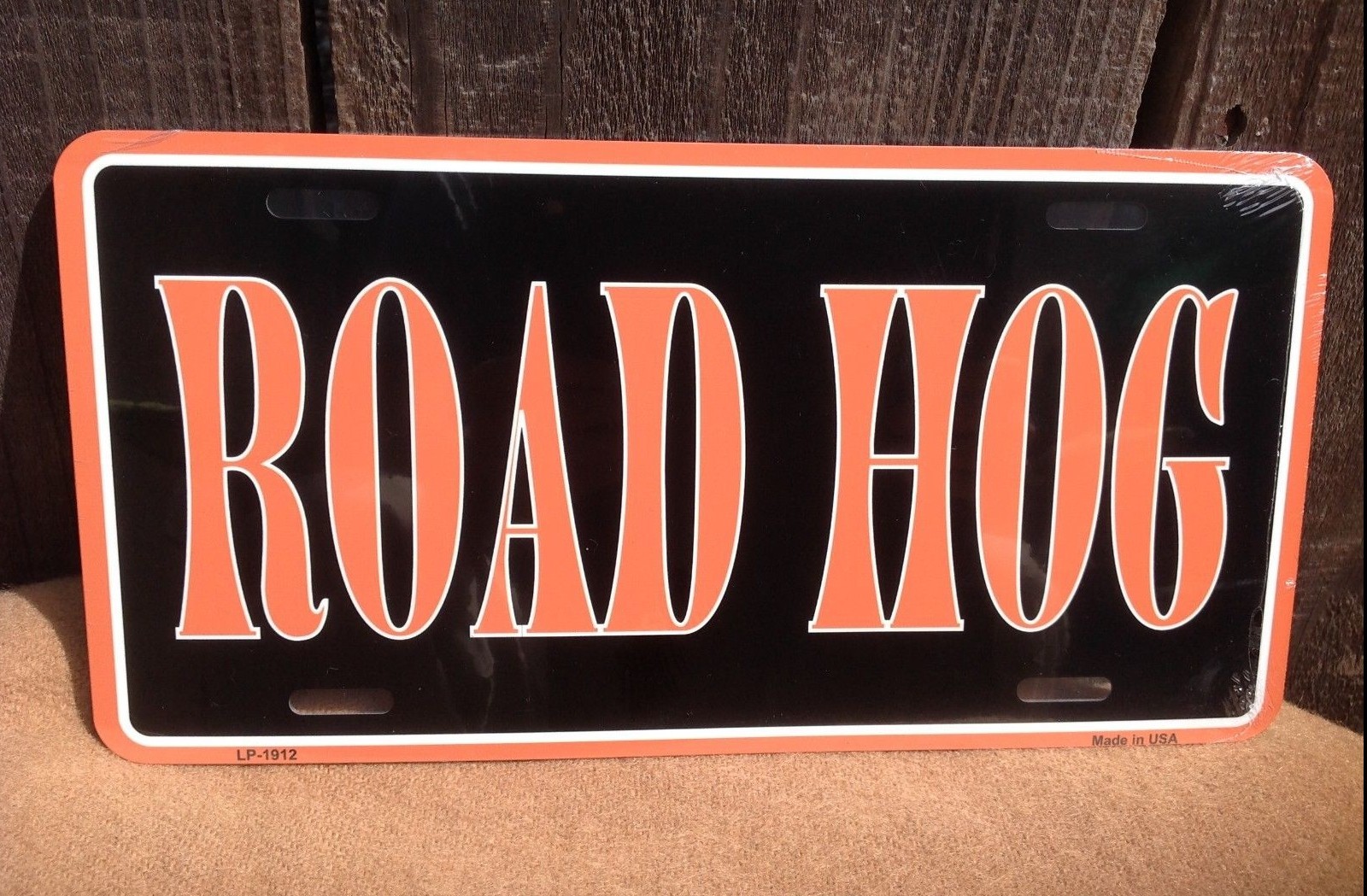 Road Hog Motorcycle Novelty Auto Car License Plate Truck Tag | eBay