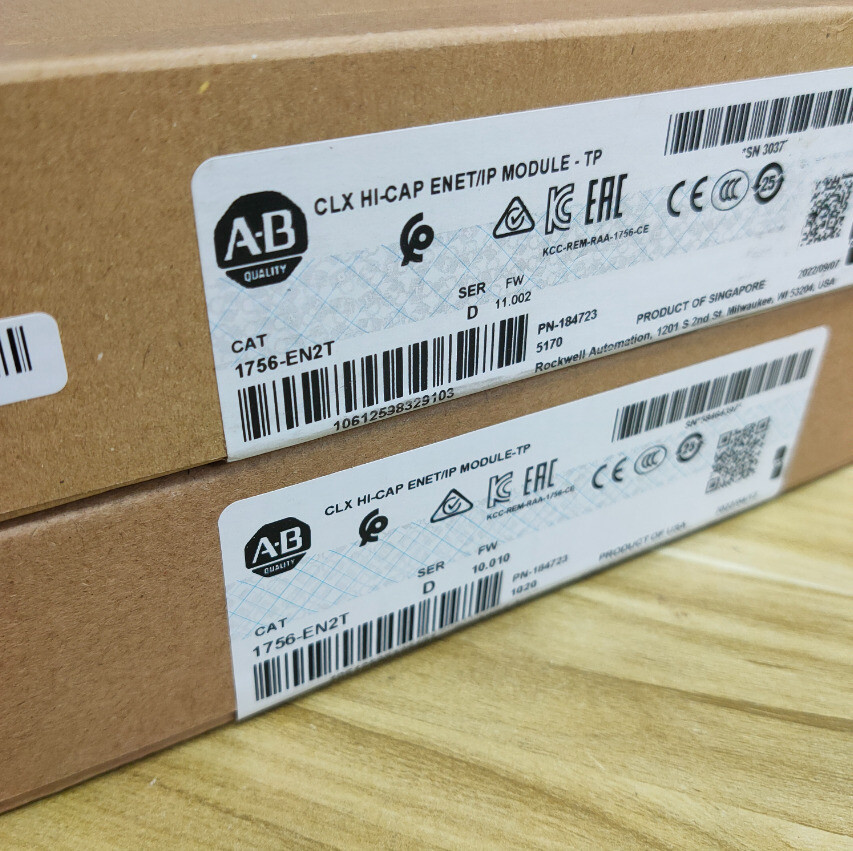 New Sealed Allen-Bradley 1756-EN2T SER D CLX HI-CAP ENET/IP MODULE ...
