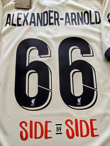 2021/22 New Balance Liverpool # 66 ALEXANDER ARNOLD Away UEFA Champions ...
