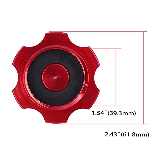 Fuel Cap CNC Billet Gas Tank Cap with Anti-Leak Vent Tube Fits for 50cc ...