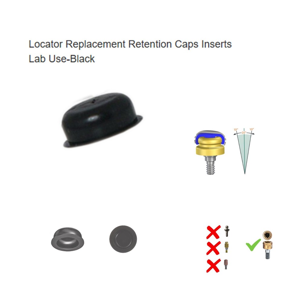 US Nobel Biocare Active Conical locator Abutment Male Cap Inserts NP&RP ...