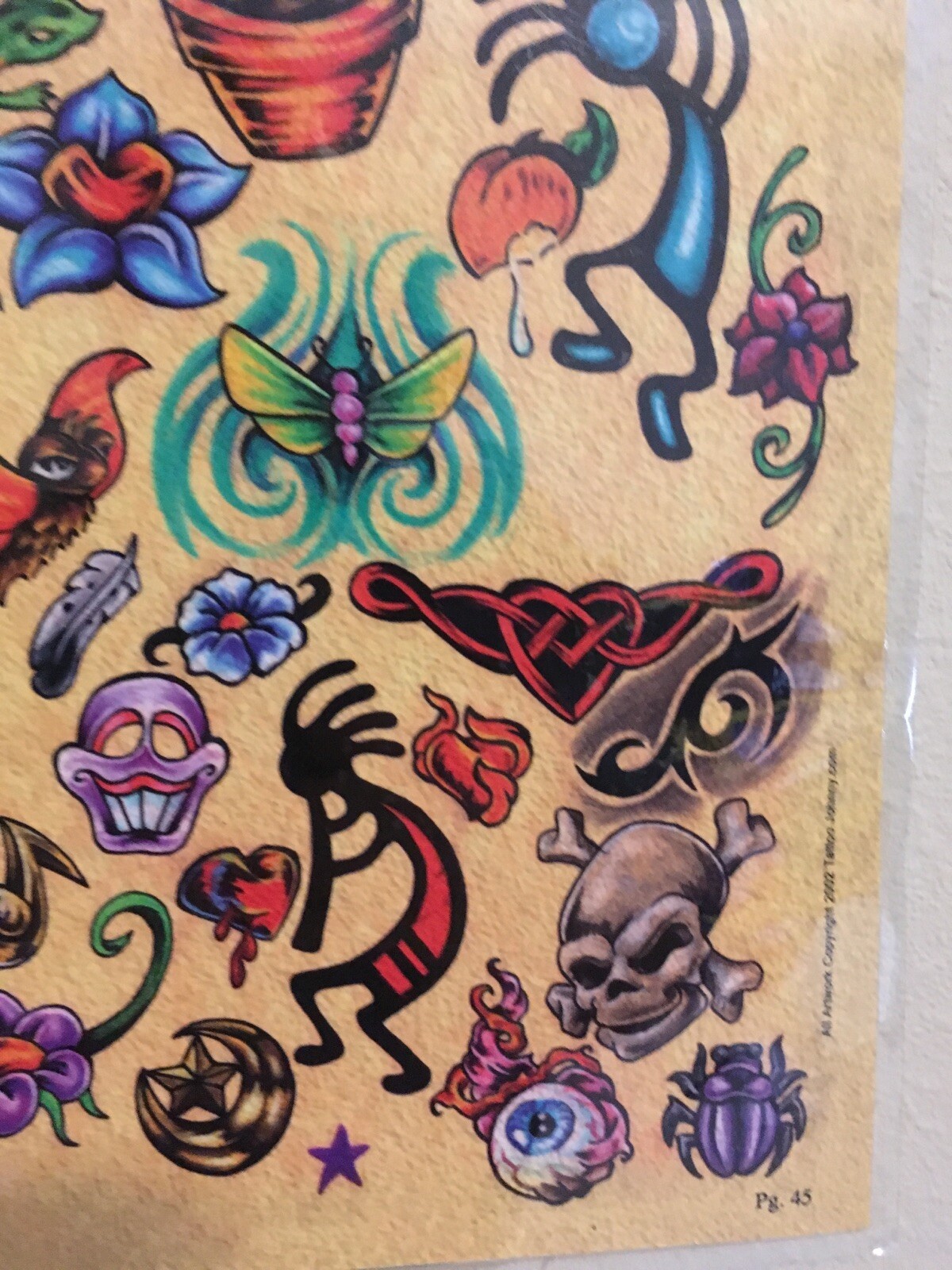 Tattoo Flash Single Sheet Print by Tattoo Johnny Various Small Designs ...