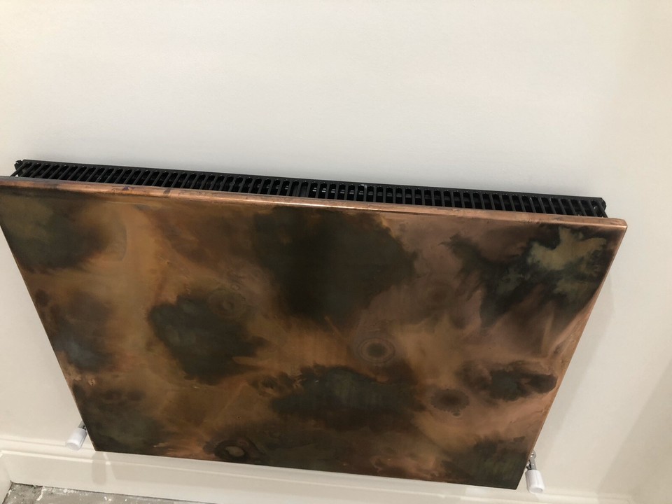 Vertical Distressed Copper Designer Radiator 500/1000 1600 Btu Made To ...