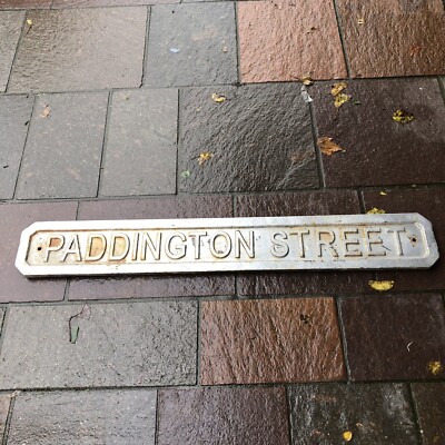 Original Victorian Paddington Street Victorian Cast Iron Street Sign ...