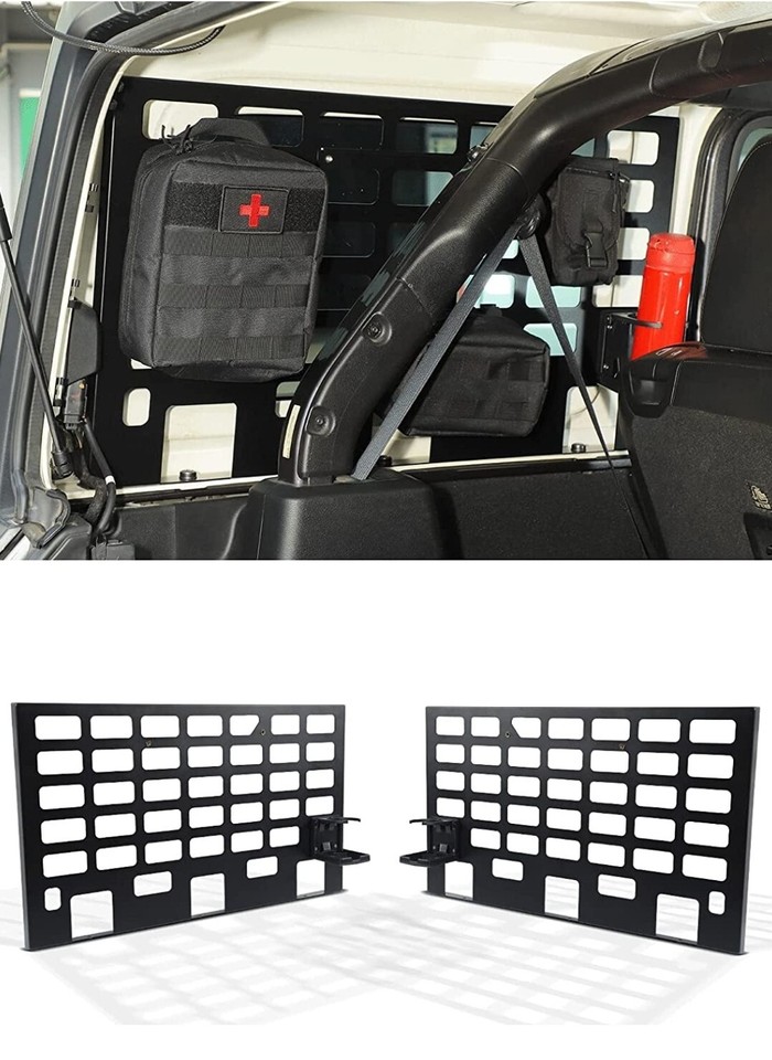 Molle Panel Rear Window Storage Panel Kit For JEEP WRANGLER JK 2007 ...