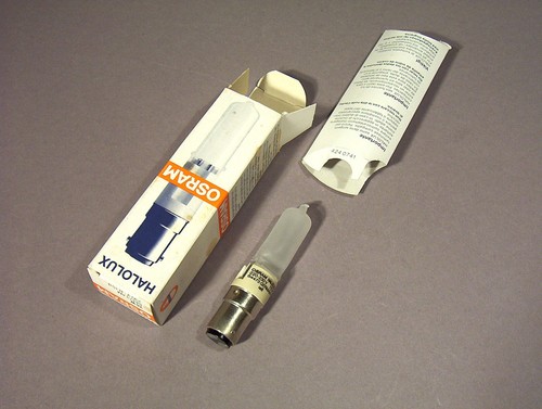 In OVP unbenutzt, 75 W OSRAM B 15 d Halogenglühlampe HALOLUX B15d Matt ...