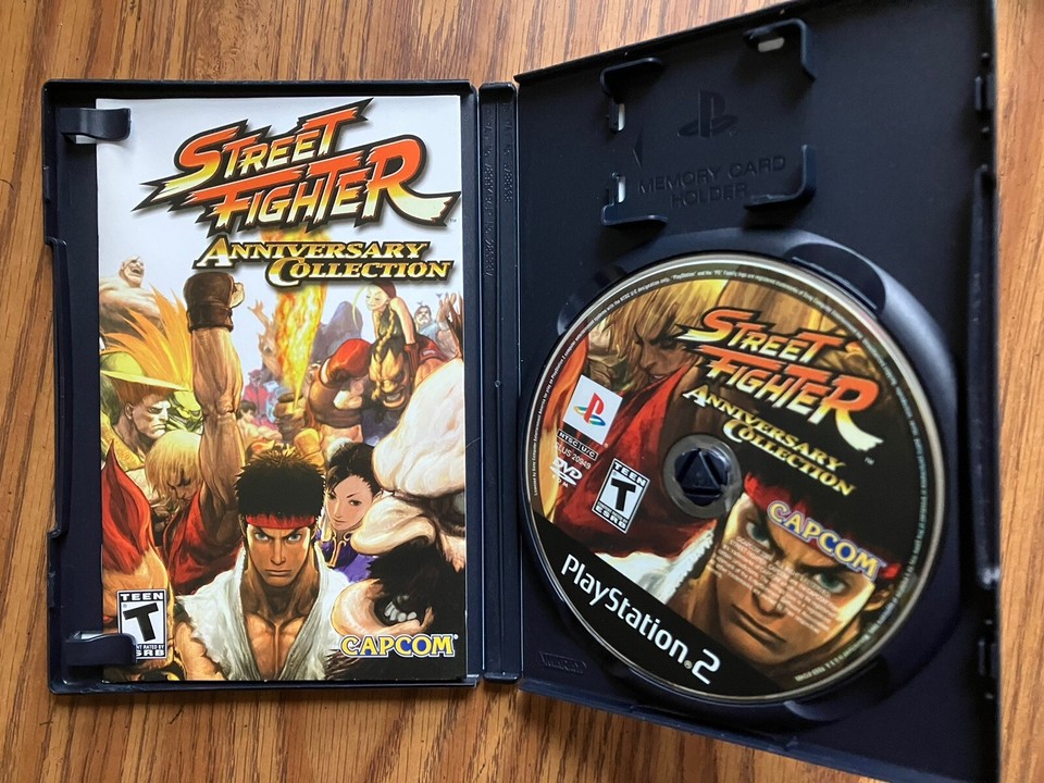 STREET FIGHTER ANNIVERSARY COLLECTION PS2 Exc. Cond. Complete w/box ...