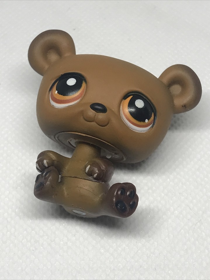 Littlest Pet Shop LPS #395 Brown Bear Panda Around the World Orange ...