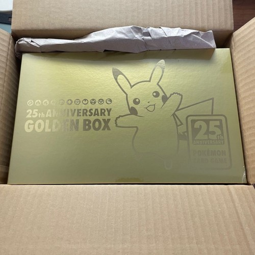 Golden Pokemon Sword & Shield 25th Anniversary Golden Box Card Game for ...