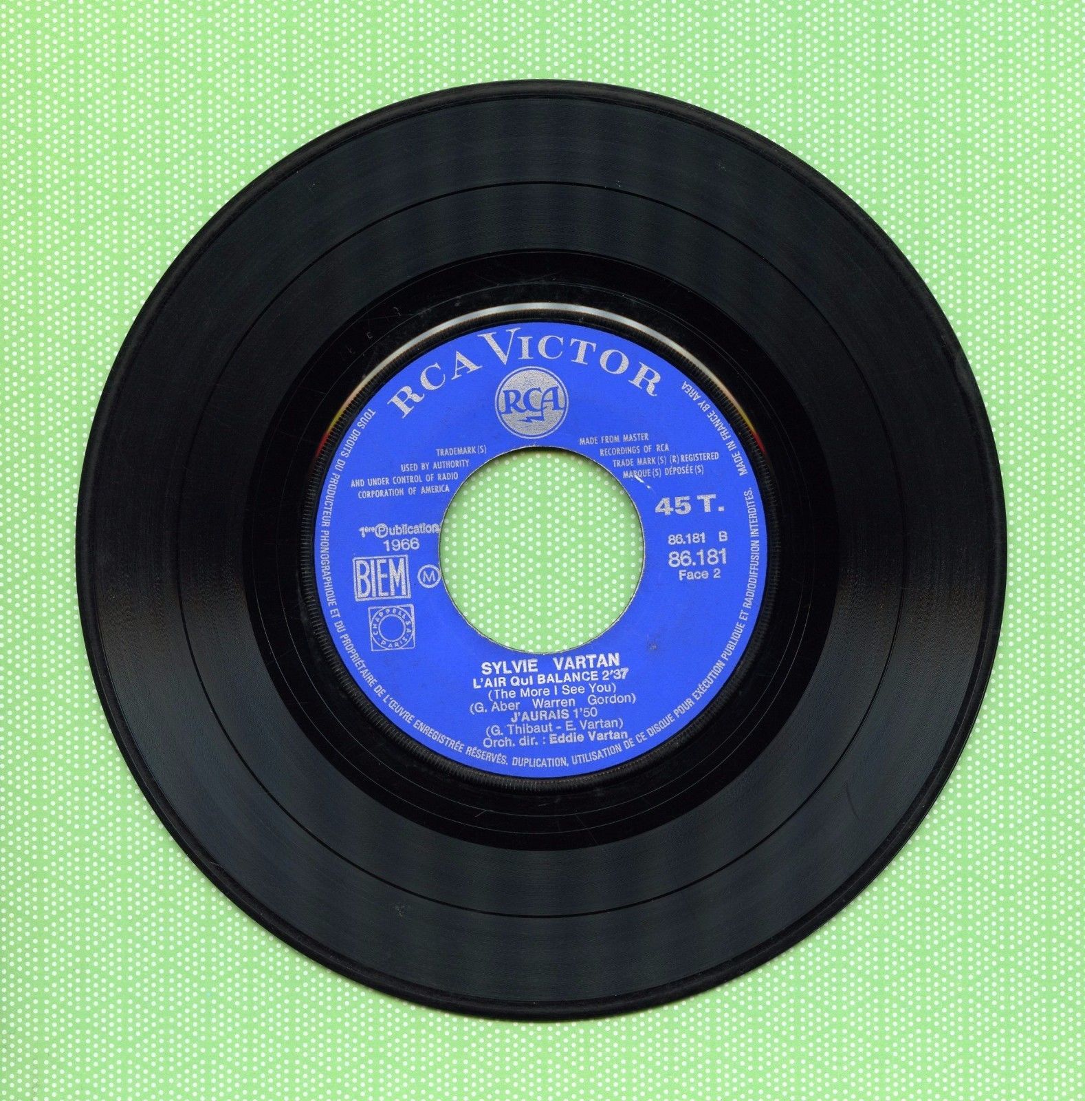 SYLVIE VARTAN / Ballade pour sourire RCA VICTOR 86.019 Press France ...