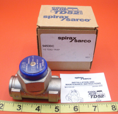 Spirax Sarco 54530C Steam Trap 1/2" TD52 Thermo Dynamic Cool Blue ...