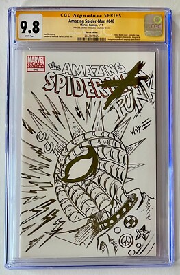 AMAZING SPIDER-MAN #648 • CGC SS 9.8 • SKETCH MARIA WOLF • SPIDER-PUNK ...