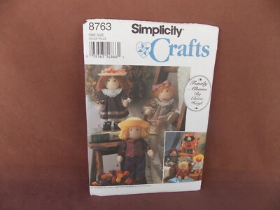 Simplicity 12" Felt Dolls & Clothes Uncut Pattern 8763 | eBay