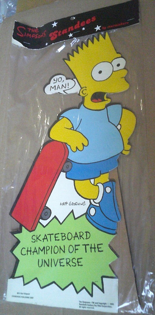 Simpsons BART SIMPSON Cardboard Cut Out STANDEES 17" 1990 Starmakers ...