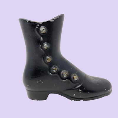 ANTIQUE CAST IRON VICTORIAN BOOT~WINDOW DISPLAY/DOOR STOP~ | eBay
