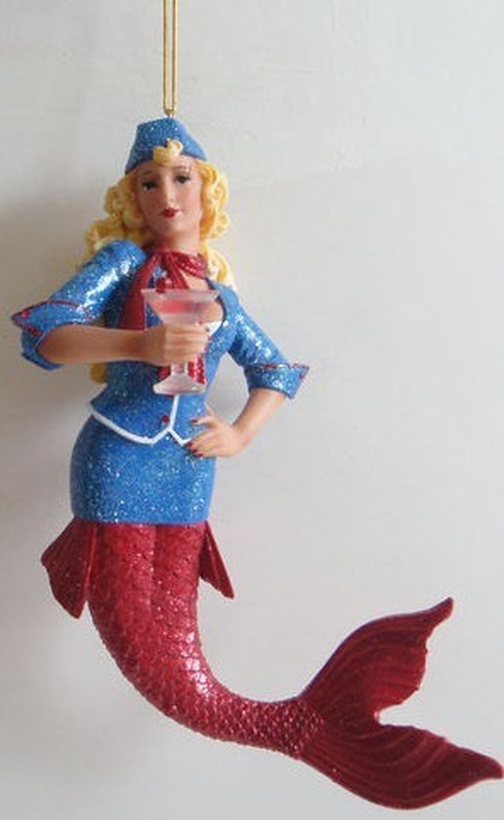December Diamonds mermaid ornament Regina Stewardess Flight Attendant ...