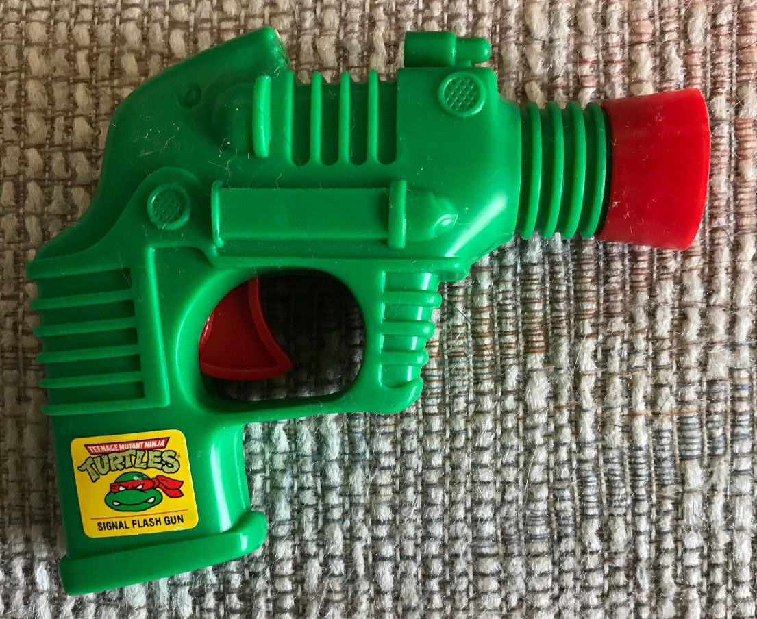 VINTAGE GREEN TMNT TEENAGE MUTANT NINJA TURTLES RAY GUN LIGHT ...