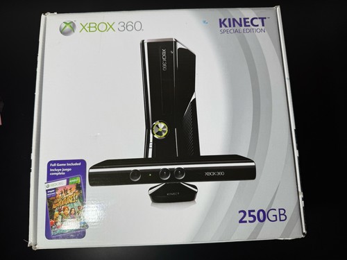 Microsoft Xbox 360 250GB Kinect Black Game Console New In Box | eBay