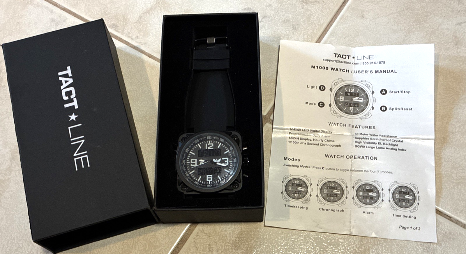 TACT LINE M-1000 Tactical Military Grade Wristwatch Men’s | eBay