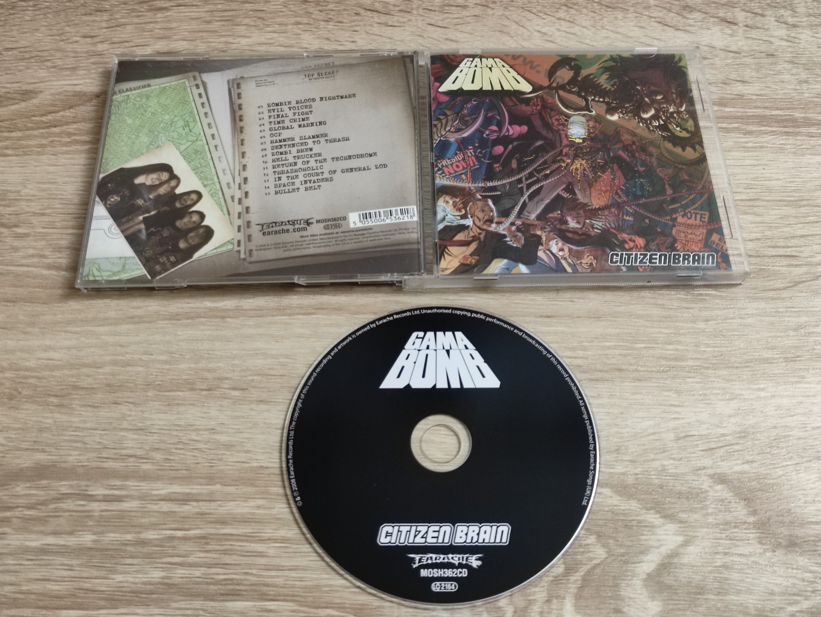 Gama Bomb Citizen Brain cd thrash metal municipal waste havok anthrax ...