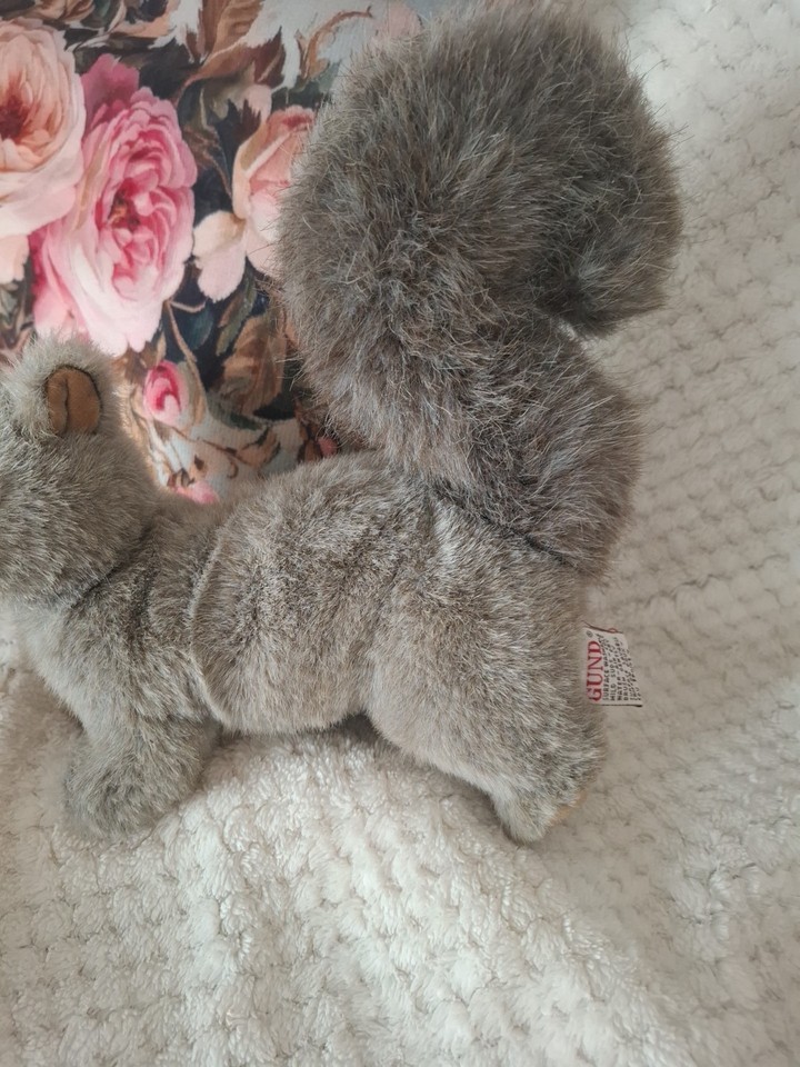 Vintage Gray Squirrel By Gund | eBay UK