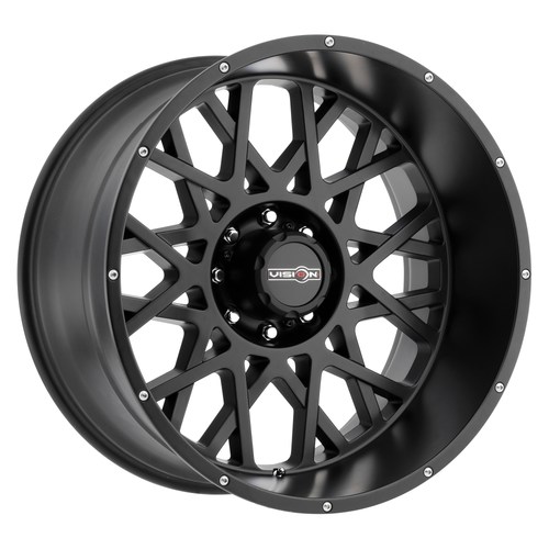 Vision Off-Road 22x10 Wheel Satin Black 412 Rocker 6x5.5 -19mm Aluminum ...
