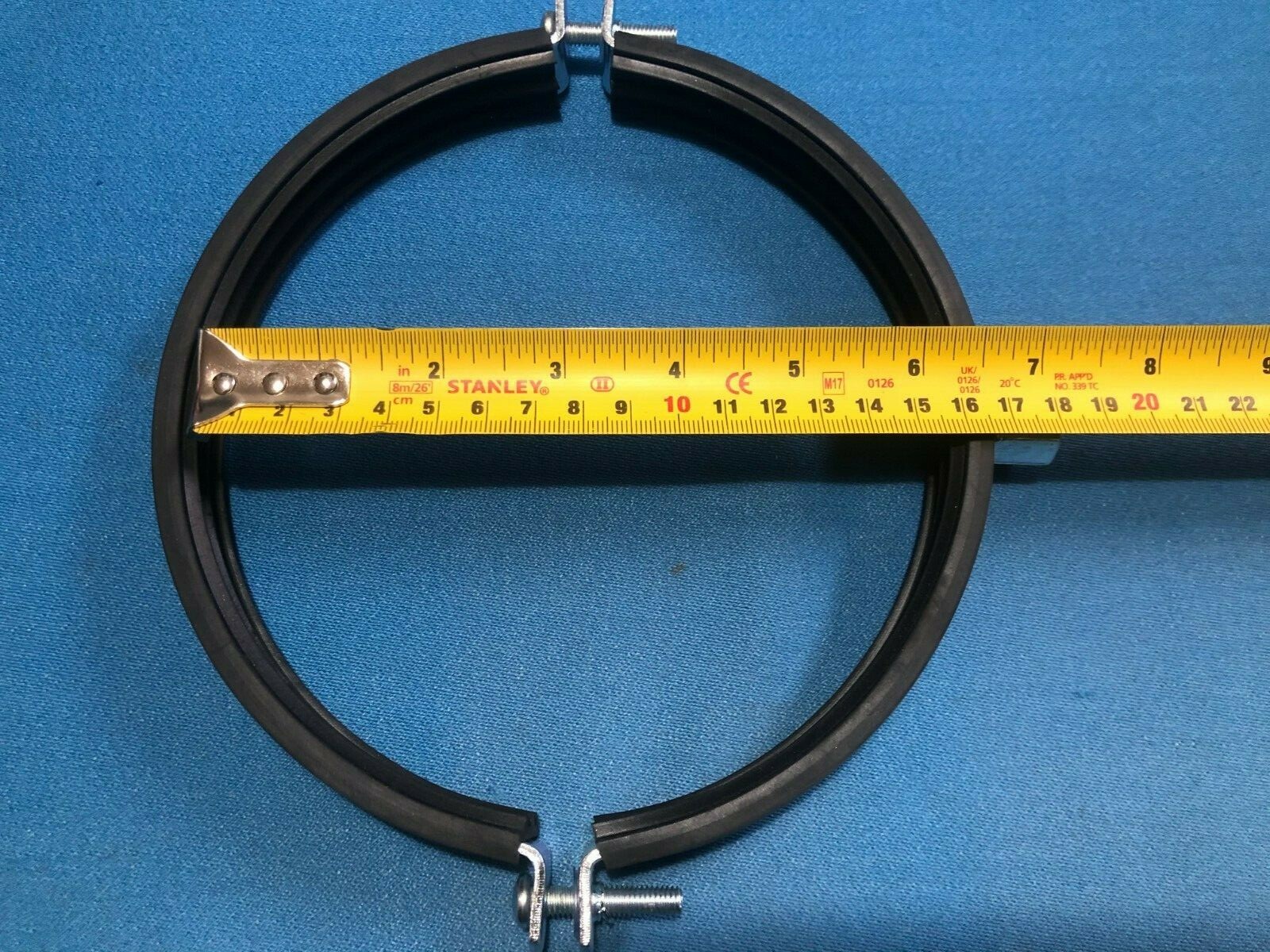 160mm BZP steel down soil drain pipe stand off bracket clip support ...