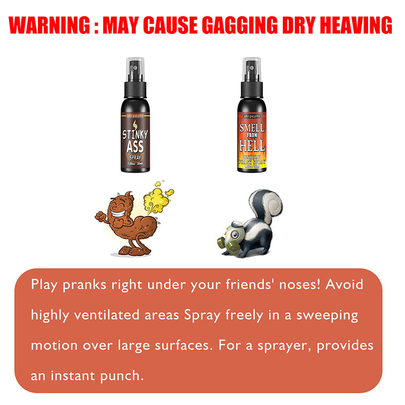 30ML Novelties Liquid Fart Gag Prank Joke Spray Can Stink Bomb Smelly ...