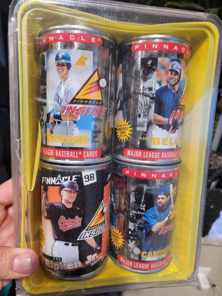 1998/97 Pinnacle Sealed Tin Card Cans | eBay