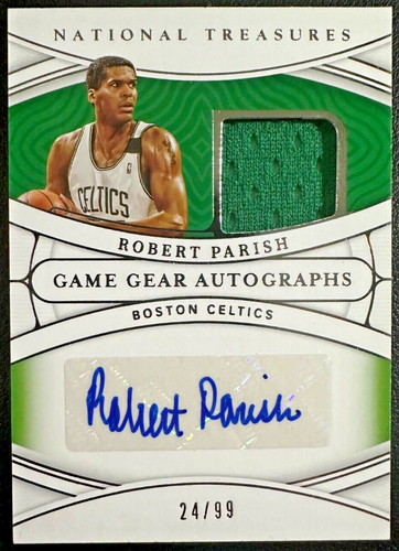 ROBERT PARISH 2021-22 National Treasures Gear Game-Used Patch ...