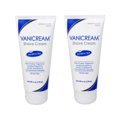 2 Pack Vanicream Shave Cream For Sensitive Skin 6Oz Each | eBay
