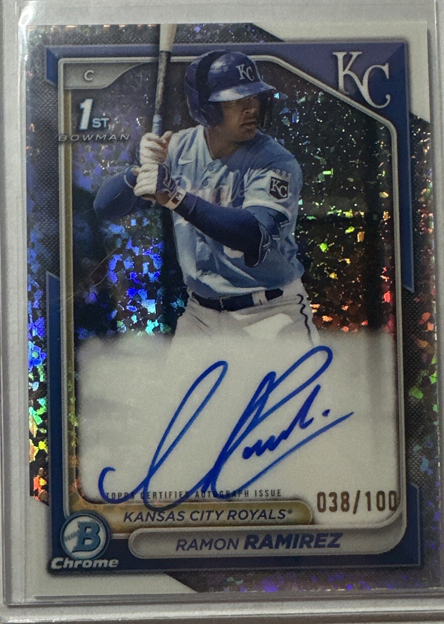 2024 Bowman Ramon Ramirez Mini Diamond Auto /100 Royals | eBay