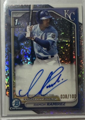 2024 Bowman Ramon Ramirez Mini Diamond Auto /100 Royals | eBay