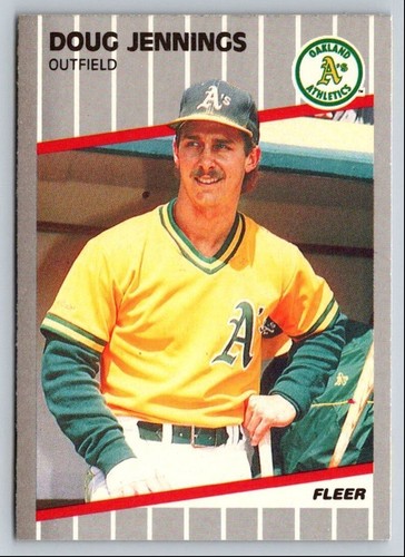 1989 Fleer #14 Doug Jennings Oakland Athletics Baseball Card | eBay