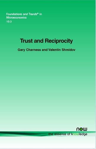 Trust and Reciprocity 9781601988829| eBay