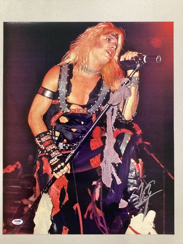Vince Neil Signed Photo 16x20 Motley Crue Autograph Lead Singer 80's ...