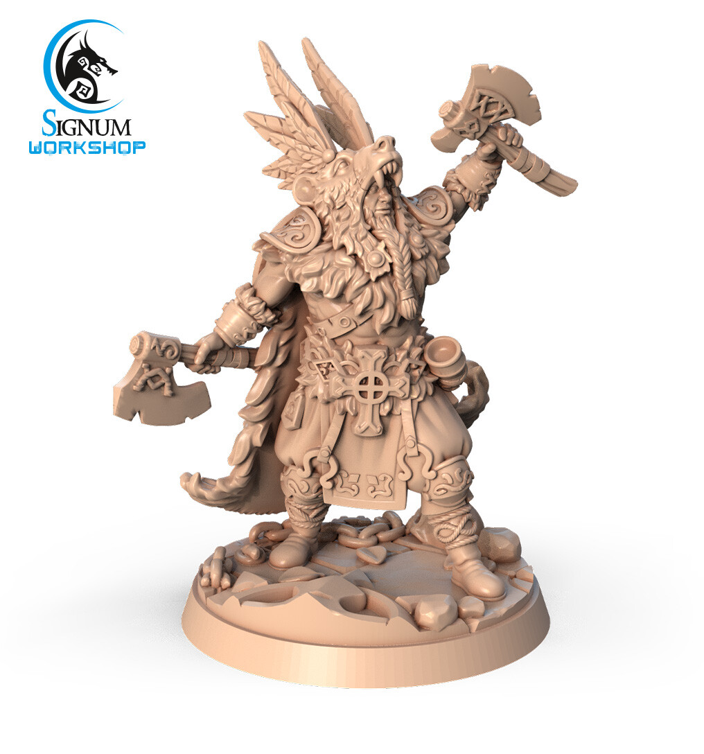 Viking Druid Axe Barbarian - Signum Games - Fantasy Dungeons and ...