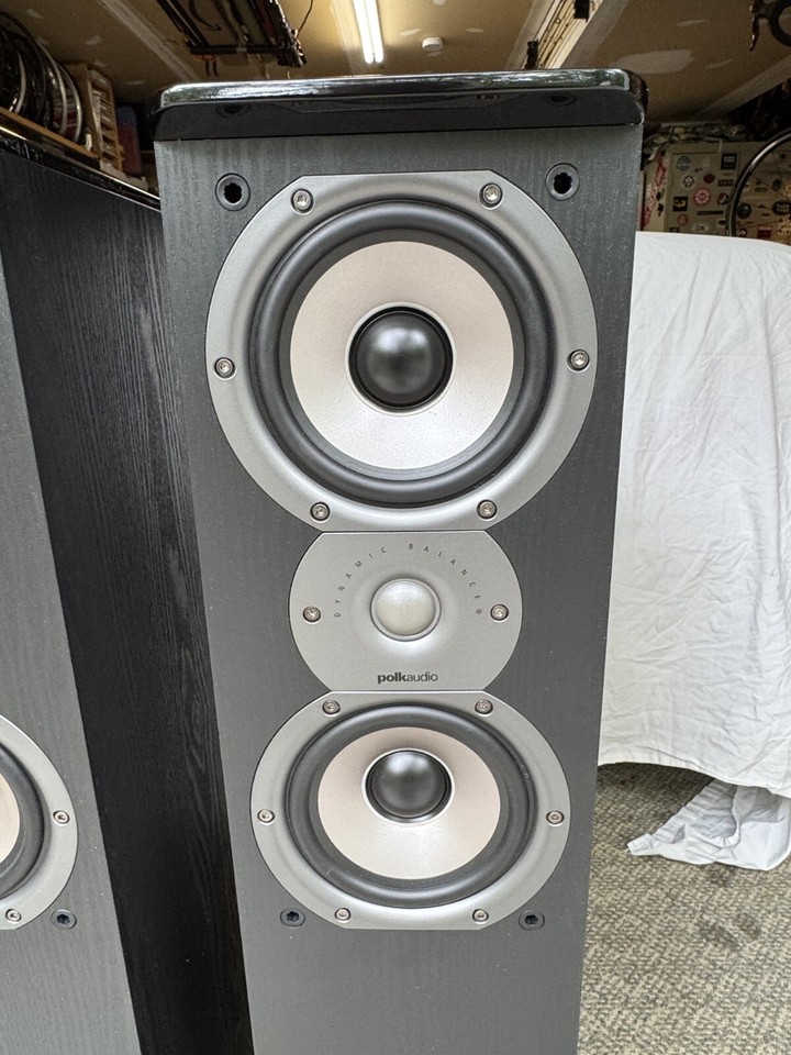 Polk Audio TSi300 3-Way Tower Speakers with Two 5-1/4" Drivers - Pair ...