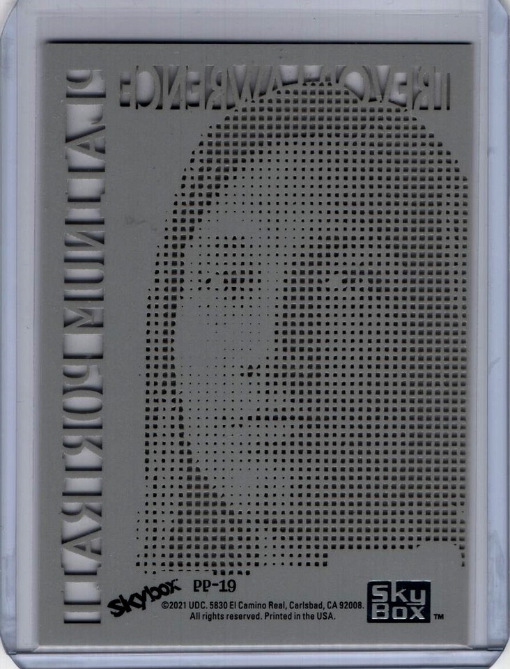 2021 Skybox Metal Universe Champions Platinum Portrait #PP-19 Trevor ...