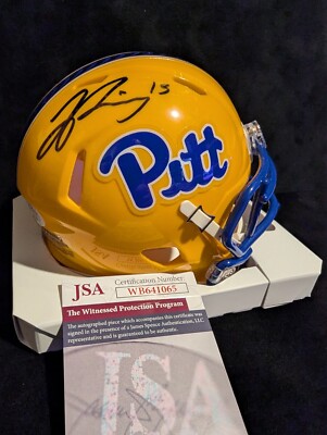 PITT PANTHERS JASON PINNOCK SIGNED SPEED MINI HELMET JSA COA | eBay