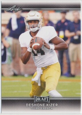 Deshone Kizer 2017 Leaf Draft Football #27 Notre Dame Fighting Irish ...