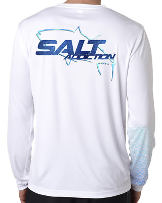 Salt Addiction long sleeve microfiber saltwater fishing t shirt uv upf ...